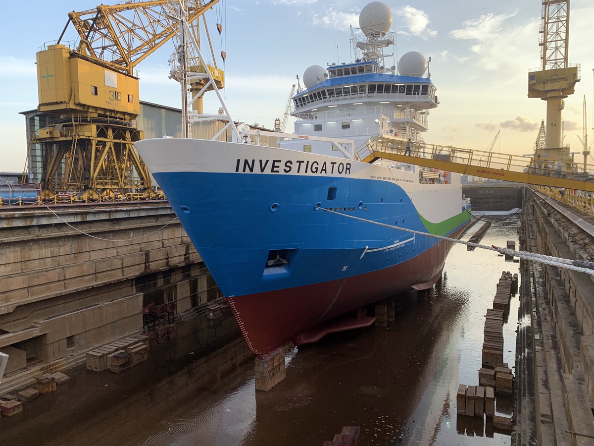 Transit voyage: Brisbane to Singapore (dry docking) - CSIRO