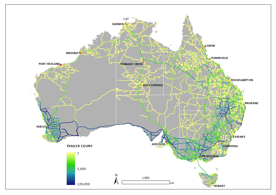 Trucking Distribution Australia Map AUS Transport | Things To Do
